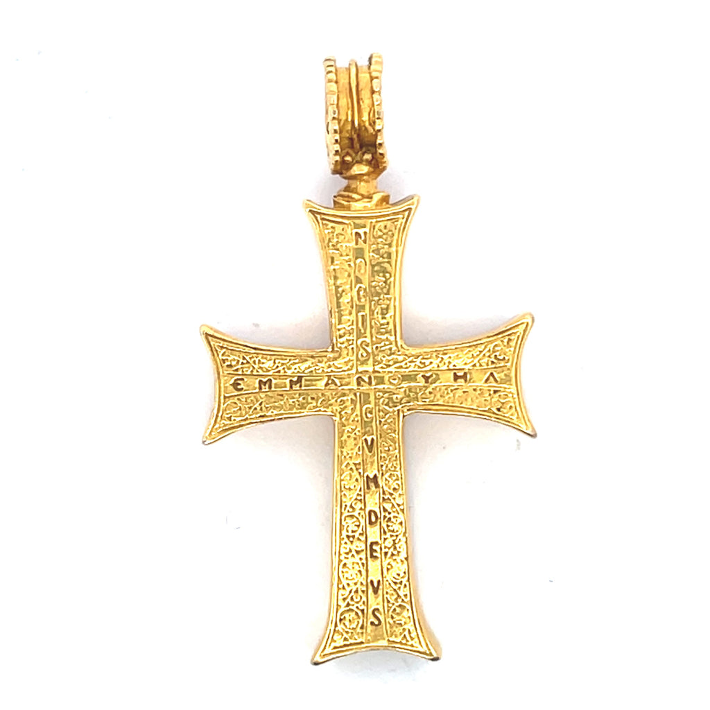 MMA Gold Plated Cross Pendant – aaronfaber