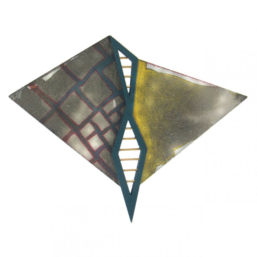 Rebekah Laskin: 3-D Hand Painted Brooch – aaronfaber