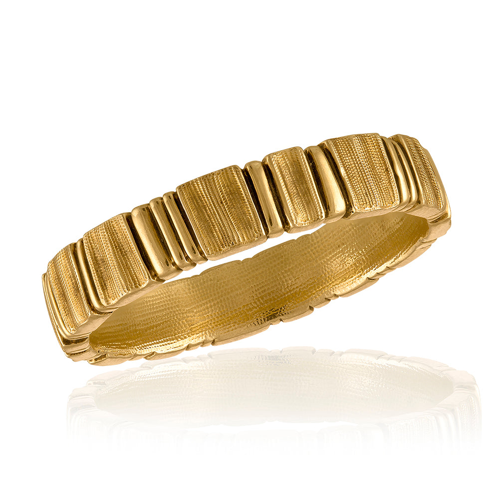 Alex Sepkus: 'Keystone' Men's Wedding Band – aaronfaber